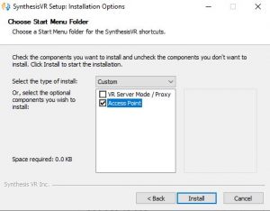 Synthesis VR Installation – Synthesis VR