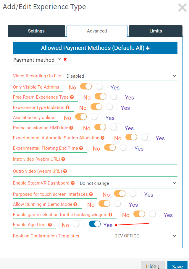 CONTENT AGE RATINGS – Synthesis VR